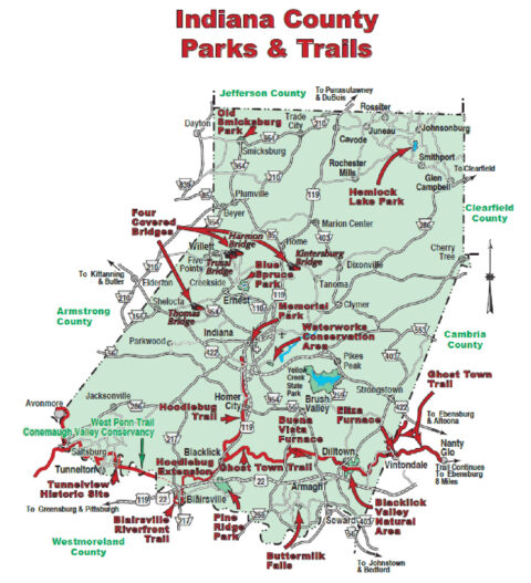 Parks Overview Map - Indiana County Parks